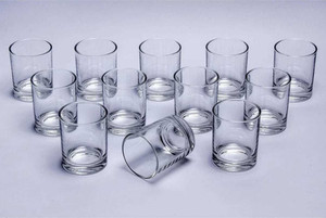 CROWNNPRINCE (Pack of 12) SMALL JUICE GLASS SET FOR WELCOME DRINK ...
