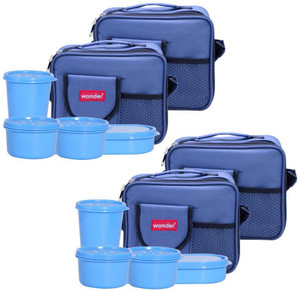 Flipkart.com | Wonder Plastic Softline Tango 4 Lunch Box, 4 Pc, 2 ...