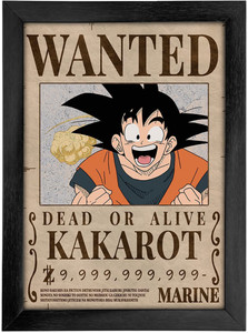 Dragon Ball Z Anime Wanted Kakarot Poster with Black Frame Paper Print ...