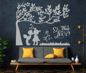 Vaishnav Traders 140 cm True Love Sweet Couple Self Adhesive Sticker ...