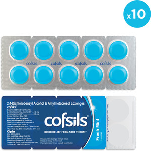 Cipla Cofsils Lozenges | Quick Relief from Sore Itchy, Scratchy Throat ...
