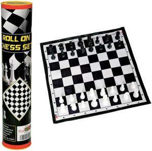 Kids Mandi 15" x 15" Tournament Chess Mat Set with Plastic Filled ...