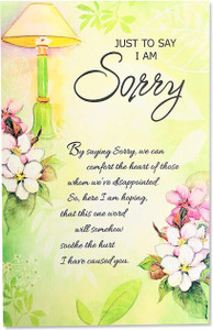 Fitwit Sorry Greeting Card | Apology Card For Special Friend|Apologize ...