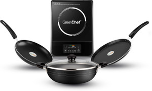 Greenchef Glaze Induction Pack 4Pcs Induction Bottom Non-Stick Coated ...