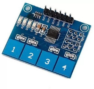 AQBP TTP224 4 WAY CAPACITIVE SWITCH TOUCH MODULE Micro Controller Board ...
