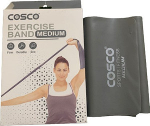 KRISHNA SPORTS COSCO EXERCISE BAND MEDIUM (GREY COLOUR) Aerobic Band ...