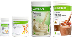Herbalife Nutrition Formula 1 Chocolate & Shakemate & Protein 200gm ...
