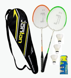 jonton Pro Badminton Set (2 Rackets, 3 Feather Shuttles and Bag ...