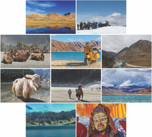 Anne Print Solutions® Himachal kashmir leh ladakh mountain poster lake ...