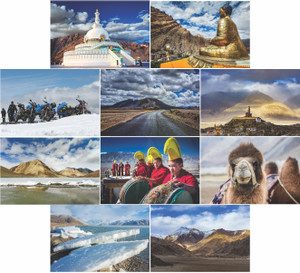 Anne Print Solutions® himachal kashmir leh ladakh mountain poster ...