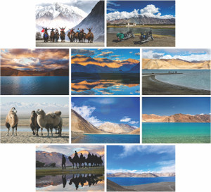 Anne Print Solutions® Himachal kashmir leh ladakh mountain poster lake ...