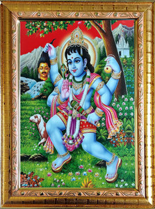 Shyam Framing Art Lord Kal Bhairo Religious Frame Price in India - Buy ...