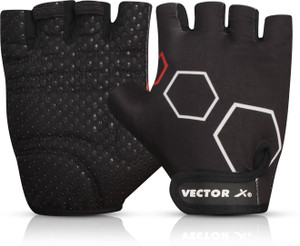VECTOR X VX-300 Fingerless Black Gloves Gym & Fitness Gloves - Buy ...