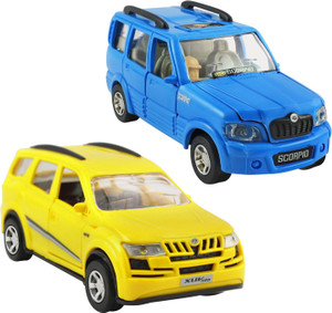 DEALbindaas Combo of Scorpio + XUV 500 Pull Back Die-Cast Vehicle Door ...