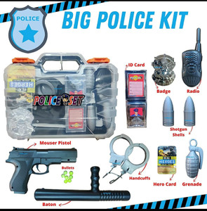 Kuku Toys Police Set for Kids | Role Play Game Set for Kids, Police Set ...