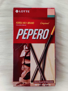 Lotte Pepero Original Stick Biscuit & Chocolate Imported Plain Biscuit ...