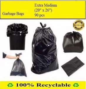 Apto Medium (20x26) - 90 pcs Large 20 L Garbage Bag (90Bag ) Medium 20 ...