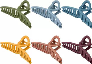 Trendy Club Matte Hair Clutcher With Multi Color Hair Claw Clips for ...