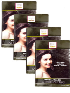 Mauri Black Herbal Mehndi,Pack of 4, (Total 400 Grams) - Price in India ...
