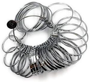 HOUF Bangle & Bracelet Sizer Metal Gauge 1-27 for Measuring Sizes on ...