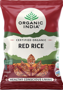 ORGANIC INDIA Red Rice 1 Kg Red Long Grain Rice (Long Grain, Raw) Price ...