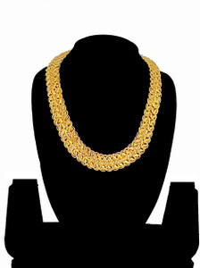 HEM RUPA Gold Plated Brass Design Heavy Beautiful Macho Necklace chain ...