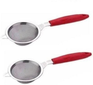 SKYSWIPE kitchen Tea/Coffee Strainer (Pack of 2, Red) Tea Strainer ...