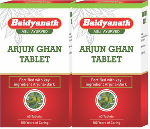 Baidyanath Arjun Ghan Tablet-60 Tab (Pack Of 2) Price in India - Buy ...