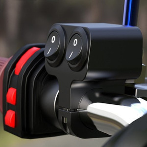 Qiisx CNC On/Off Motorcycle Handlebar Fitting Dual Switch For Bajaj ...