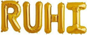 Flipkart.com | FLIPZONE Solid Solid "RUHI" Name Decoration Letter Foil ...