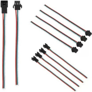 SSV CARE 5 Pairs 22 AWG JST SM 3 Pin Plug Male and Female Connector ...