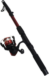 PANCHSHREE Fishing Rod & Reel 210-YF200Set Black, Red Fishing Rod Price ...