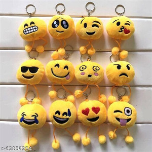shri shyam yellow emoji smile face key chains Key Chain Price in India ...