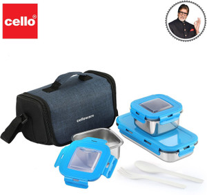 Flipkart.com | cello Max Fresh Foodzone Lunch Box, 355mlx2 + 570mlx1 ...