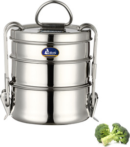 Flipkart.com | Airan Stainless Steel Traveling Tiffin 3 Containers ...