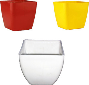 BLACKBEE Follower Pot Multicolor, 4 inch, Pack of 6 | office & tabletop ...
