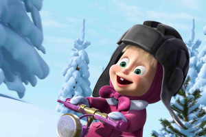 Famous Cartoon Wall Poster For Decoration|"Masha And The Bear" Kids ...