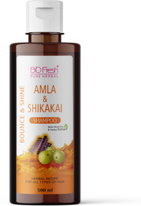 Biofresh Pure Herbal Amla & Shikakai Shampoo for Anti Hair Fall - Price ...