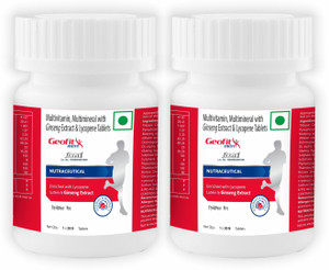 GEOFIT Multivitamin Tablets for Men with Ginseng Extract Pack of 2 (30 ...
