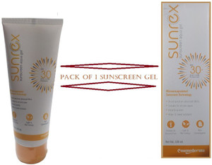 SUNREX Sunscreen - SPF 50 Sunscreen aqua Gel (SPF 30+) - SPF 30+,UVA ...