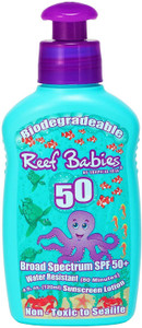 Reef Babies Sunscreen - SPF 50+ Biodegradable Waterproof Spf 50+ Babies ...