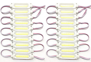 Wizzo 20 Pieces (WHITE) 12 Volt 2 Watt DC Capsule Shape LED Module ...