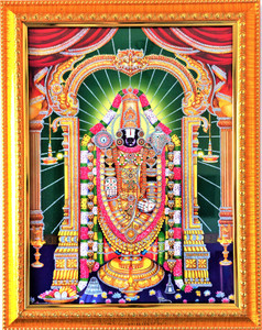 shreya arts frame wth glass Tirupati Balaji /Venkateswara Swamy Photo ...