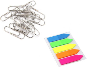 AN Sunshine Paper Clips Steel Round & Sticky Notes Plastic - Paper ...