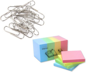 AN Sunshine Paper Clips Steel Round & Sticky Notes 3x5 Multi - Paper ...