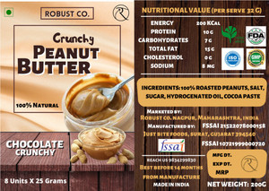 robust food company ROBUST CHOCOLATE PEANUT BUTTER CRUNCHY 200 g Price ...