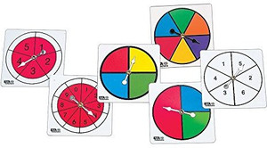 hand2mind Color and Number Spinner Wheel, Plastic Square Spinners with ...