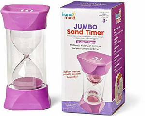 hand2mind Purple Jumbo Sand Timers, 10 Minute Sand Timer, Timer for ...