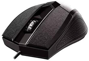 ROHS Wired Optical Mouse (USB 2.0, Black) Wired Ambidextrous Optical ...