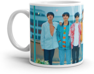 BTS Bangtan Boys Stand Photoshoot Design BTS White mug , Best Gift For ...